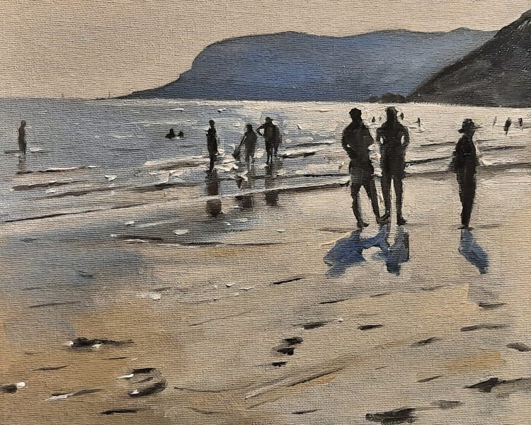 Caswell Bay, Gower paintings by Dai David Art