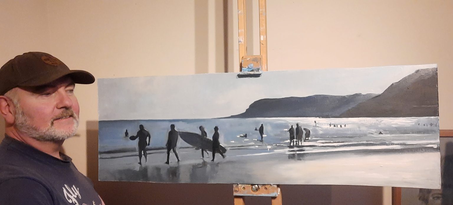 Caswell Bay, Gower painting series
