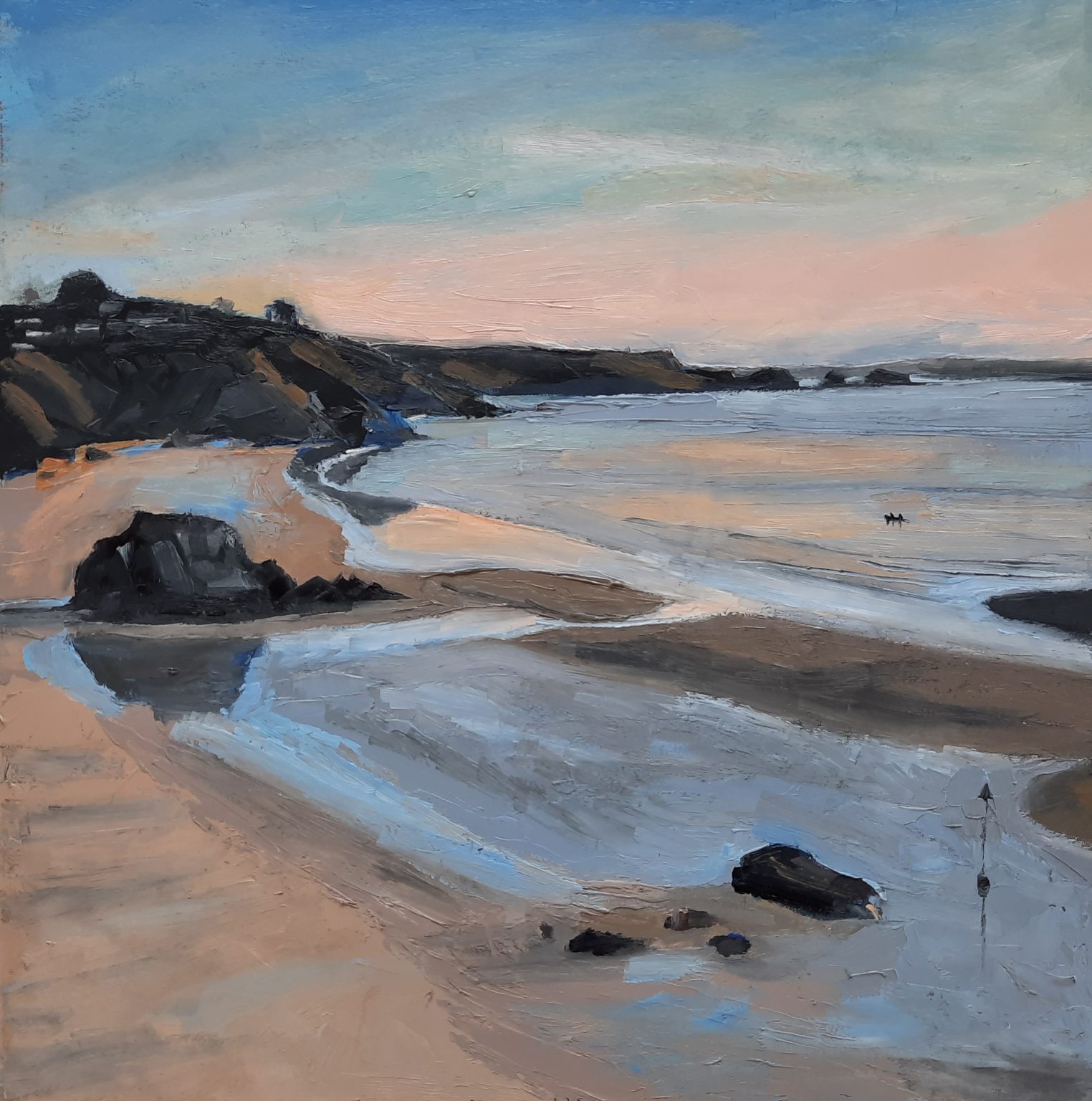 Tenby painting artist Dai David. Pembrokeshire Art Series