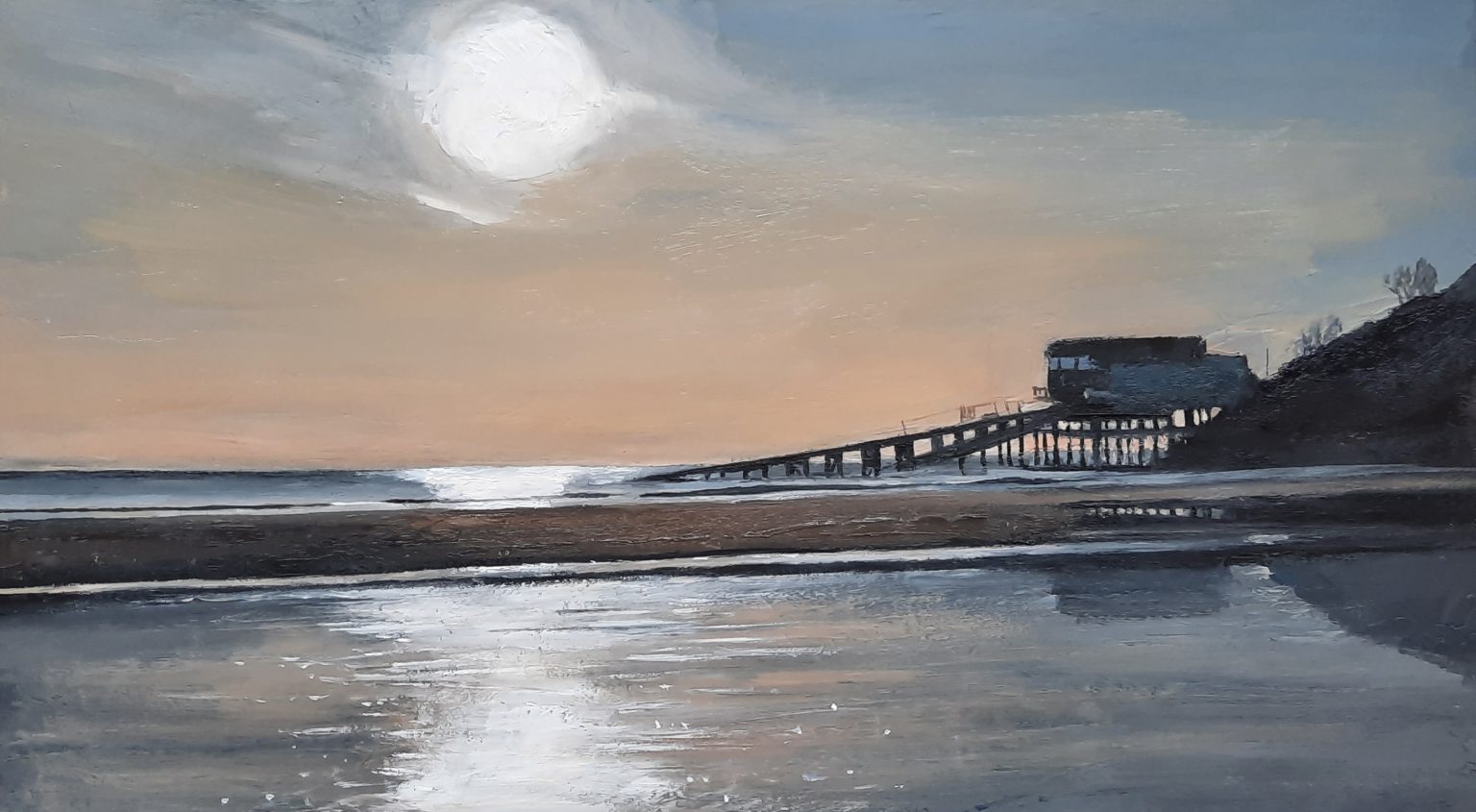 Tenby painting artist Dai David. Pembrokeshire Art Series
