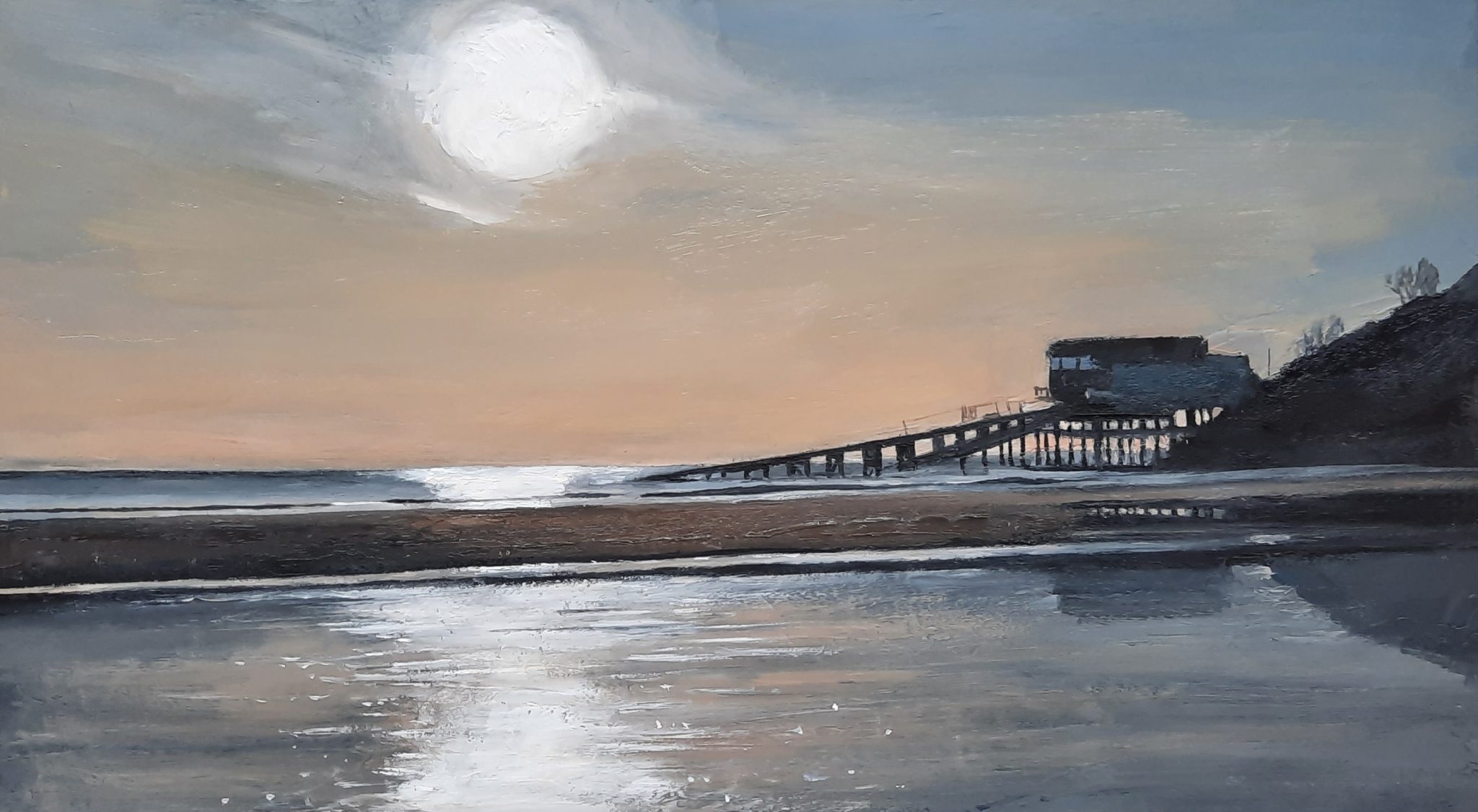 Tenby painting artist Dai David. Pembrokeshire Art Series