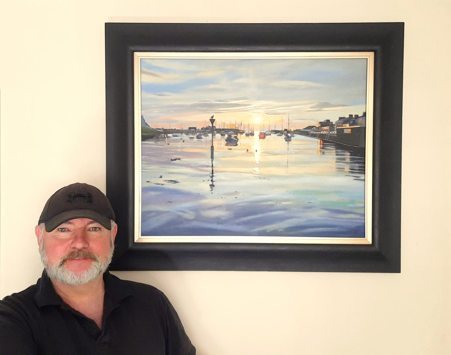 Aberaeron Harbour Dai David art