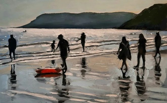 dai david beach art gower painting