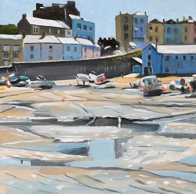Tenby painting by Dai David Art